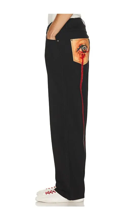 PLEASURES Tear Formula Baggy Jeans