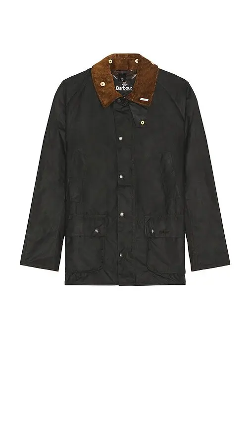 Barbour Icons Ashby Wax Jacket In Black