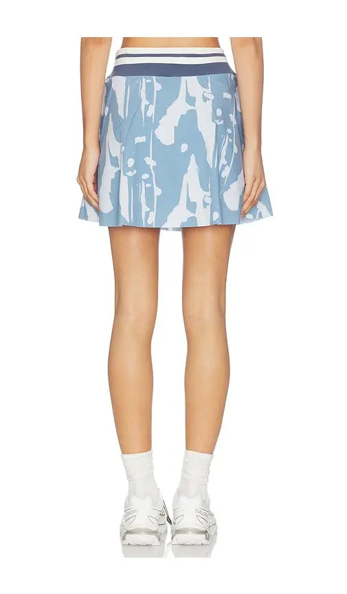 MALBON Lily Inkwash Skirt In Blue