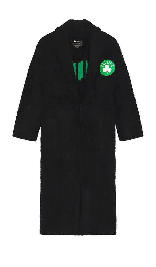 Barefoot Dreams X Nba Boston Celtics Cozychic Robe In Black