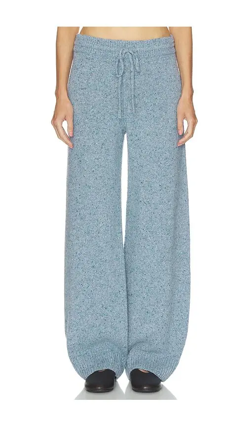 HELSA Paxton Fleck Knit Pant In Blue