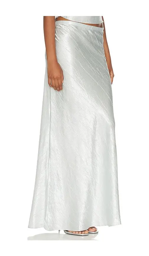 Lioness Hudson Maxi Skirt In Metallic