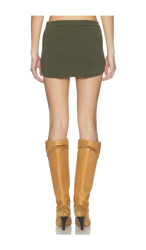Frankies Bikinis Marialla Cloud Knit Skort In Green