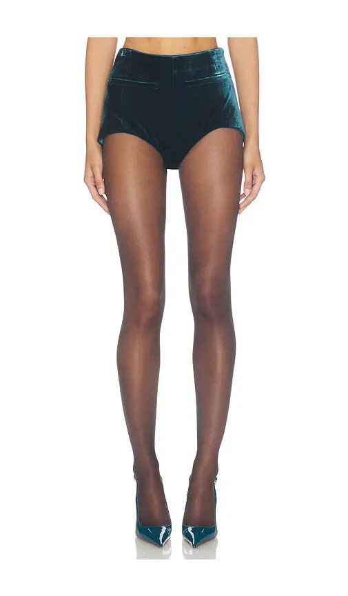 Retrofete Menlo Velvet Short In Blue