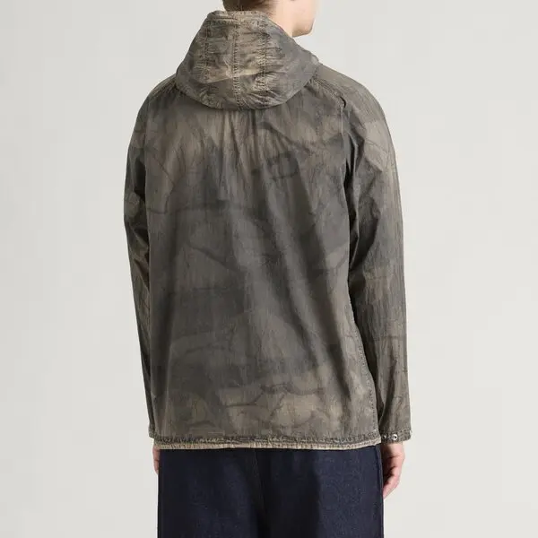 Stone Island Laser Forest Camo Crinkle Reps-tc Hooded Jacket
