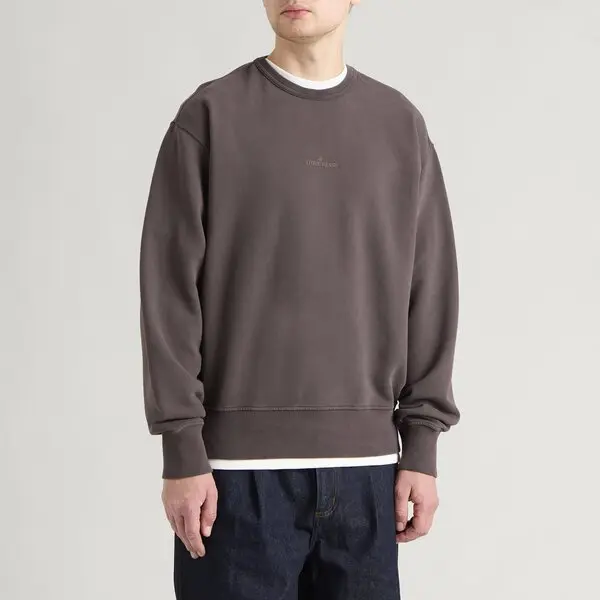 Stone Island Camo Compass Print Sweatshirt