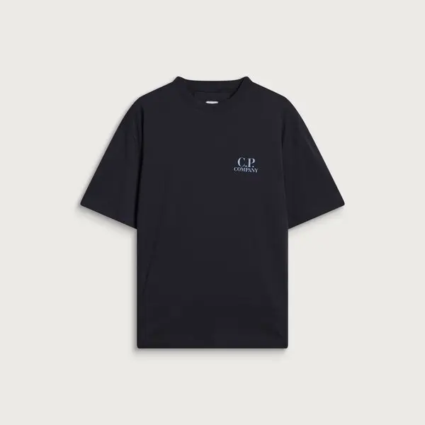 C.P. COMPANY Logo Print T-shirt - Total Eclipse