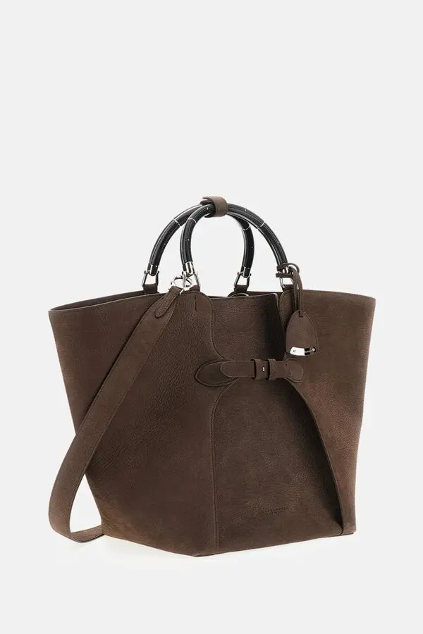 Ralph Lauren Borsa Tote Grande In Nabuck Martellato