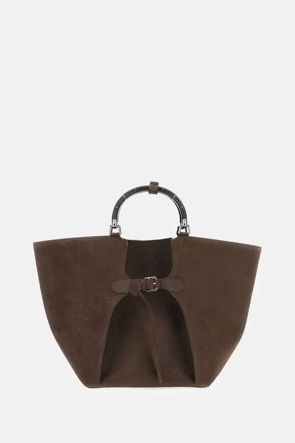 Ralph Lauren Borsa Tote Grande In Nabuck Martellato