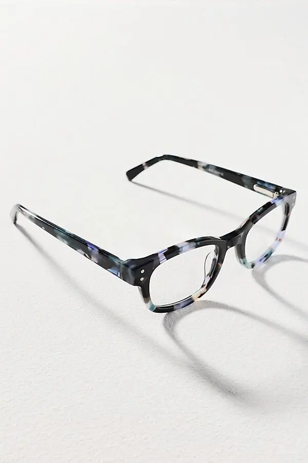 Eyebobs Biff Square Readers - Blue Pattern