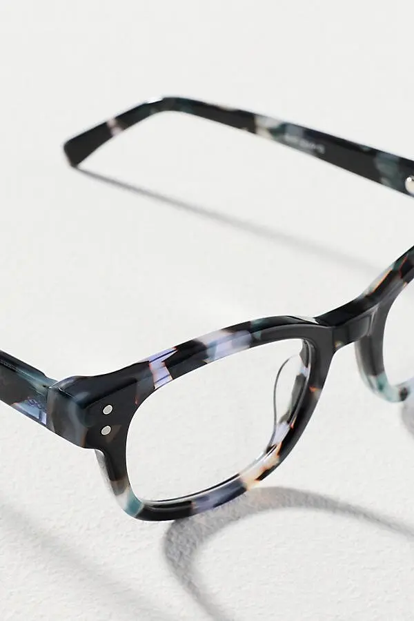 Eyebobs Biff Square Readers - Blue Pattern