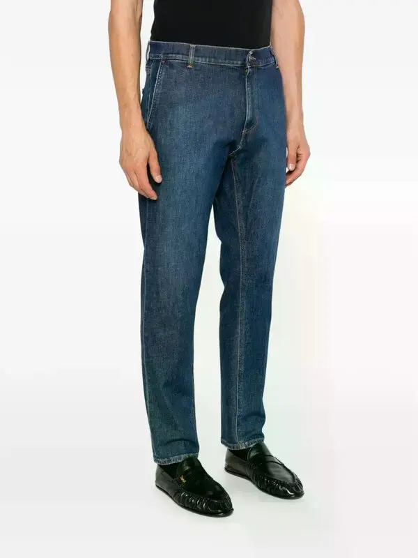 DONDUP Contrast-stitch Logo-patch Jeans