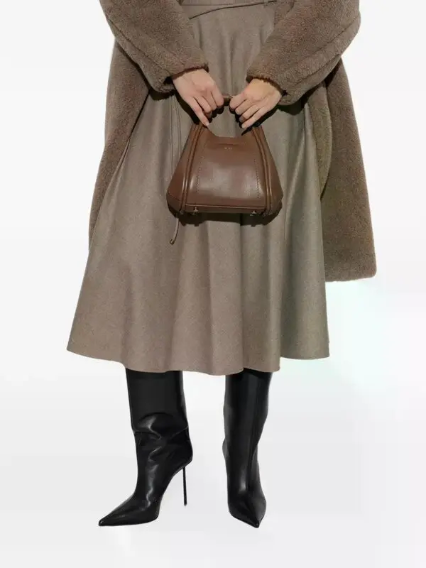 Max Mara Extra-small Leather Marine Bag Bronze - Brown