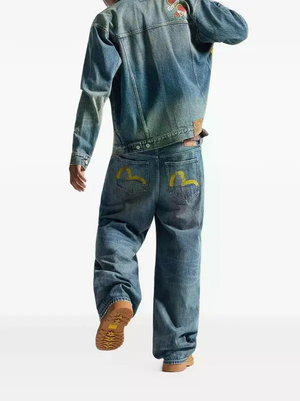 EVISU Logo-print Denim Jacket