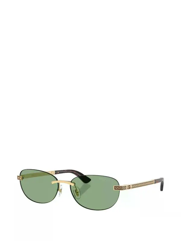 Versace Greca Rimless Sunglasses - Gold