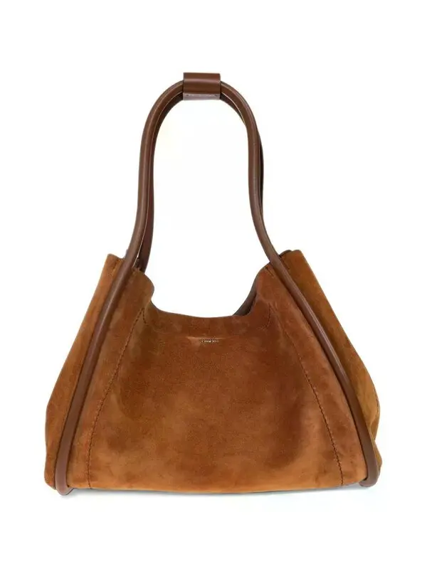 Max Mara Horizontal Suede Marine Bag Amber - Brown