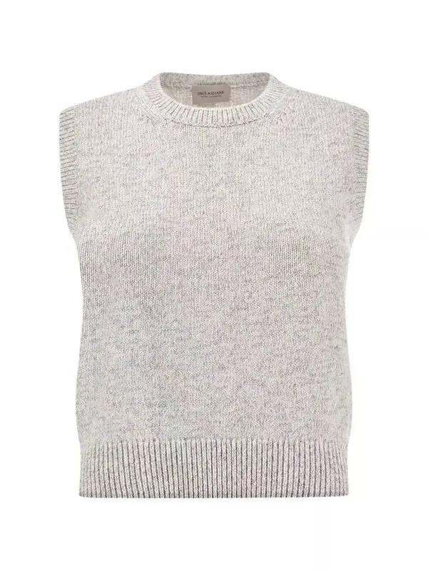Paul & Shark Ribbed-knit Vest - Grey