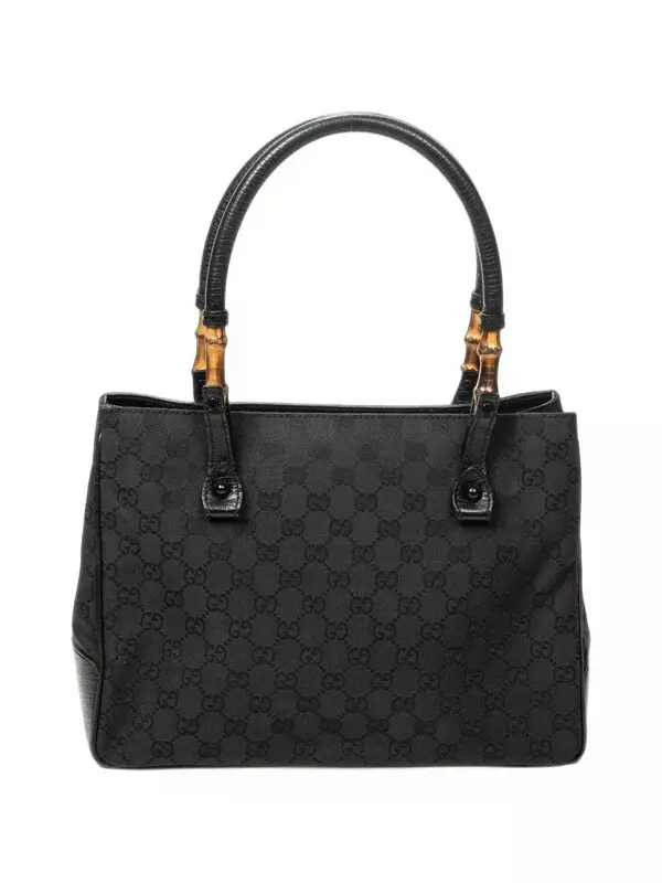 Gucci Bamboo Tote Bag - Black