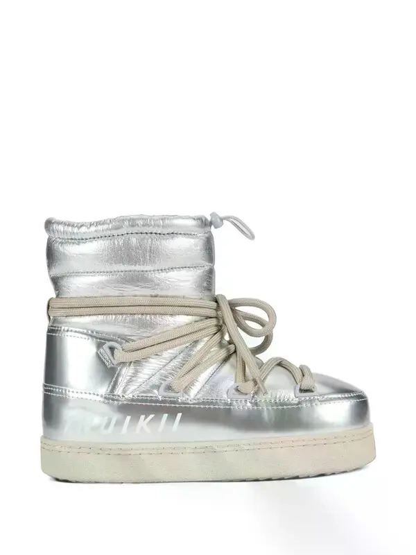 Inuikii Mountain Gloss Quilted Metallic Boots