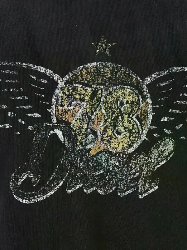 DIESEL® Cotton-hemp T-shirt With Concert Graphics