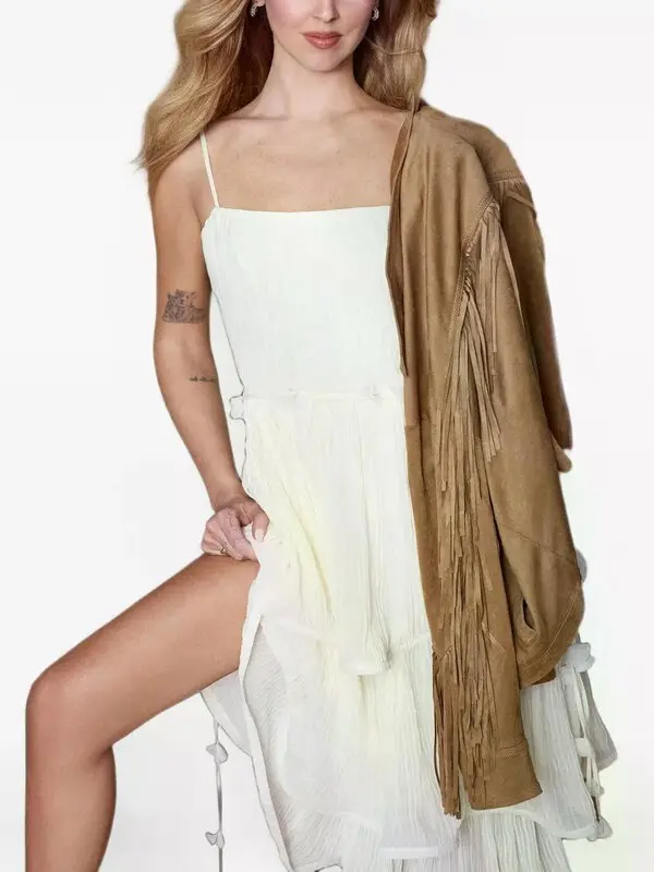 Guess Chiffon Flounced Midi Dress