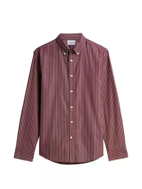 Tommy Hilfiger Striped Button-down Shirt - Red
