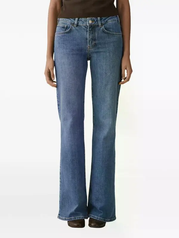 JEANERICA The San Babila Faded-effect Flared Jeans