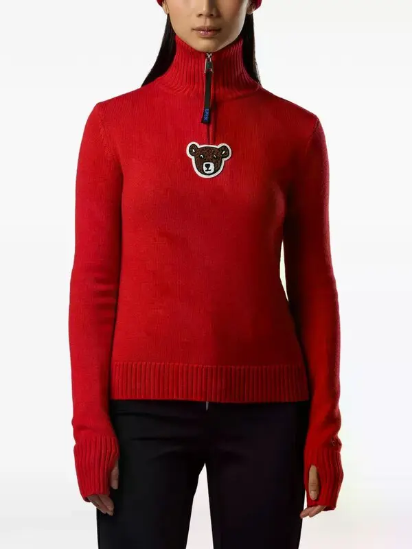 Rossignol Jcc Teddy-patch Half-zip Sweater