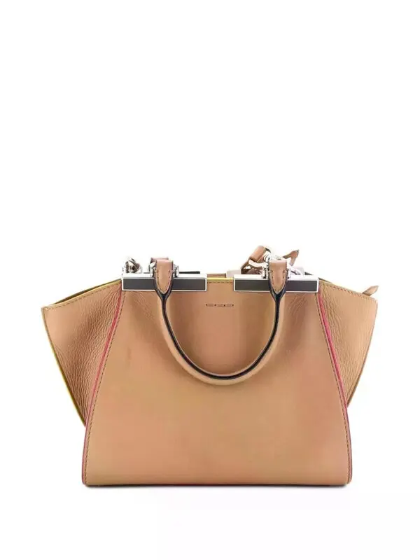 Fendi 3jours Bag Leather Mini Crossbody Bag - Neutrals