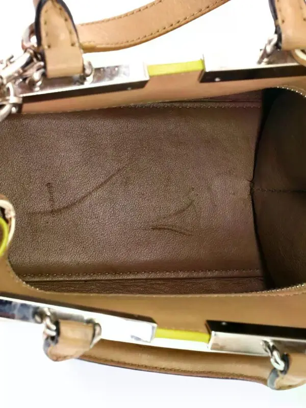 Fendi 3jours Bag Leather Mini Crossbody Bag - Neutrals