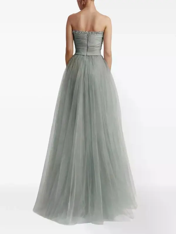 GEMY MAALOUF Crystal-embellished Strapless Gown