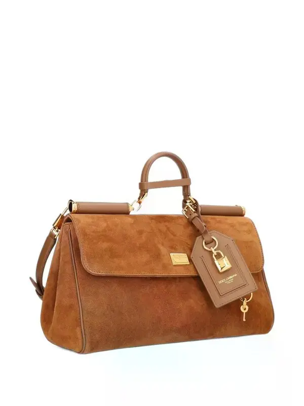 Dolce & Gabbana My Sicily Suede Tote Bag