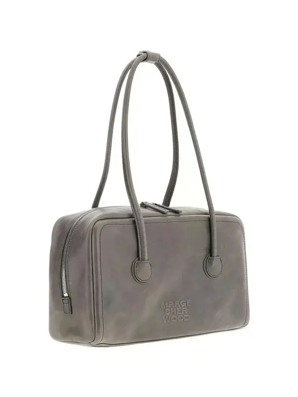 MARGESHERWOOD Soft Boston Logo-embossed Leather Tote Bag