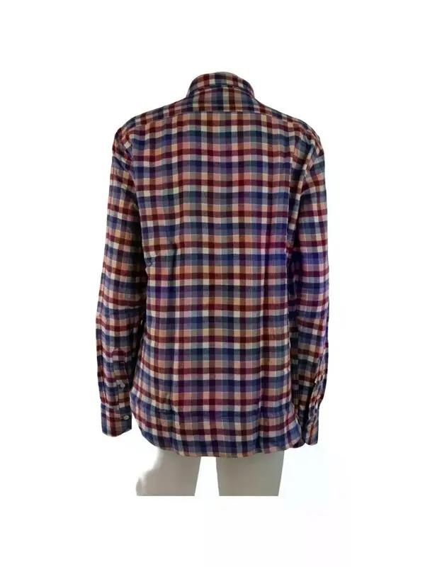 TINTORIA MATTEI 954 Check-pattern Long-sleeve Shirt
