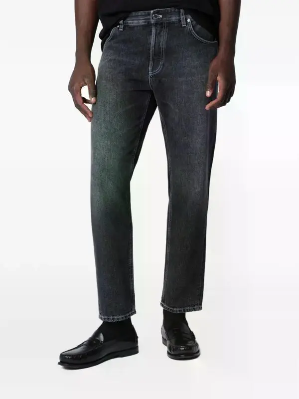 PT TORINO Faded-effect Straight-leg Jeans