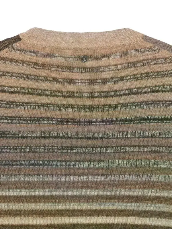 DONDUP Striped Wool-blend Sweater