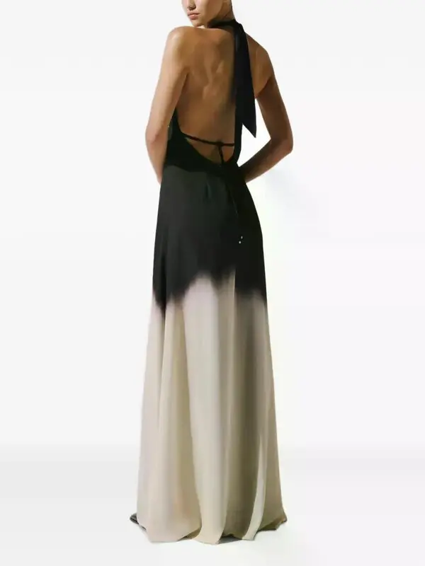 BAOBAB Louise Resin-embellished Open-back Maxi Dress