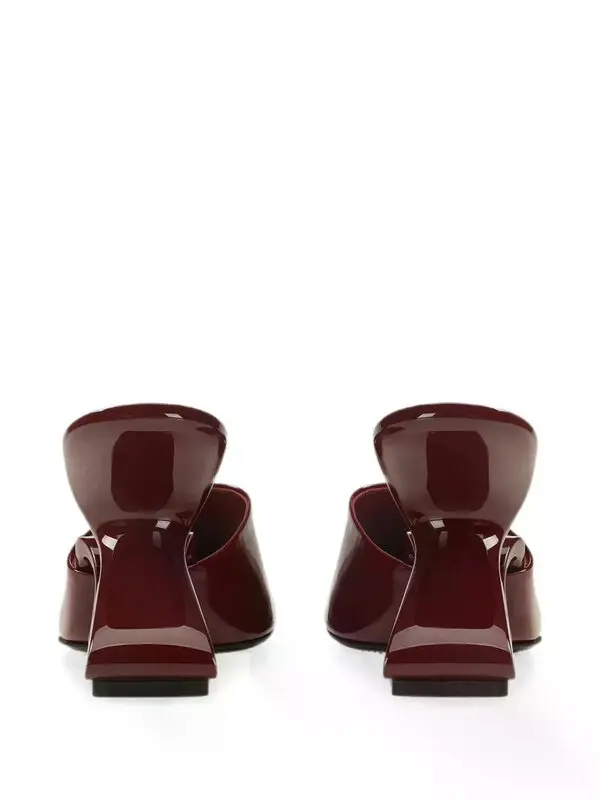 SERGIO ROSSI Sinuous Patent-leather Mules