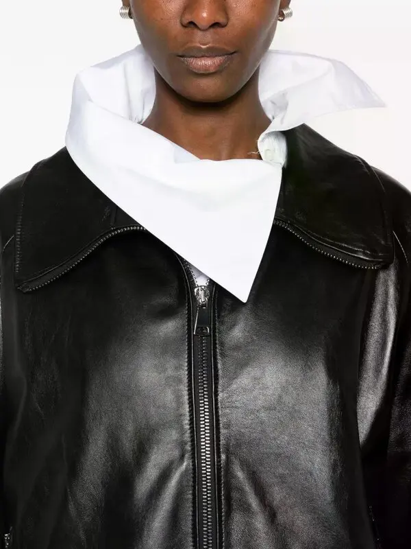 CASSELL Zip-up Leather Jacket