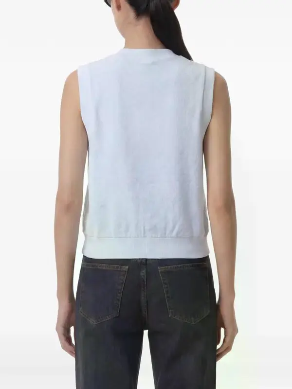 Sporty & Rich Logo-embroidered Terry Vest