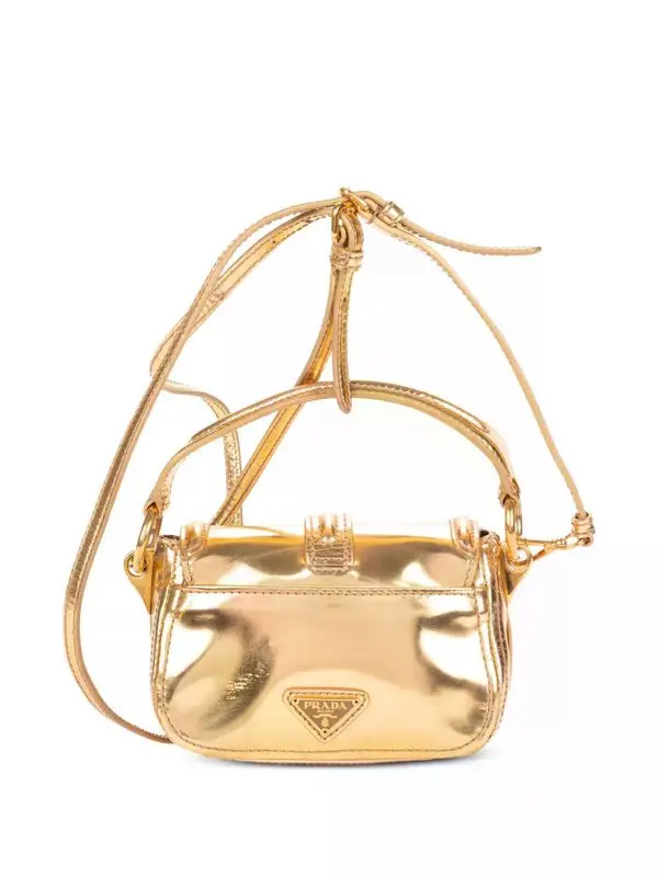 Prada Mini Turn-lock Crossbody Shoulder Bag - Yellow