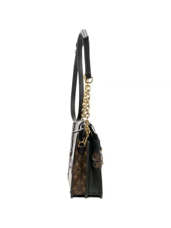 LOUIS VUITTON Monogram Reverse Trunk Clutch Shoulder Bag