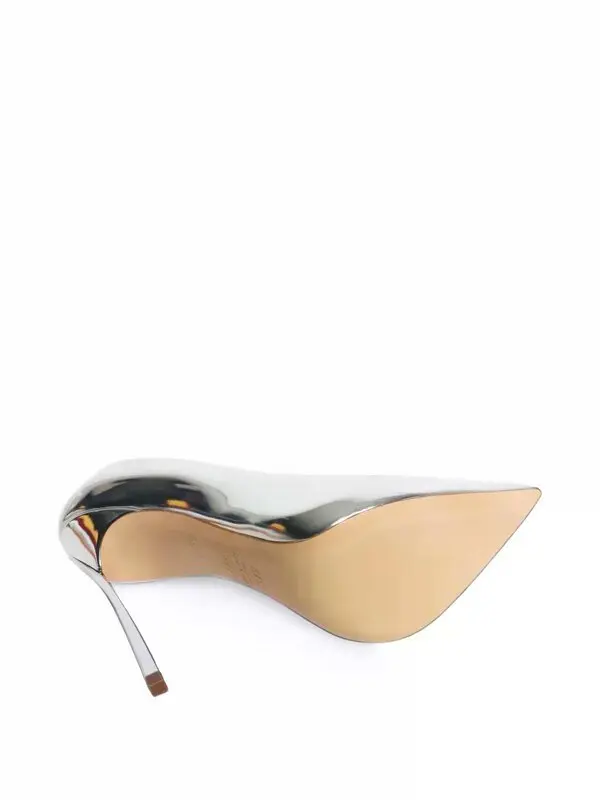 Casadei Metallic Pointed-toe Pumps