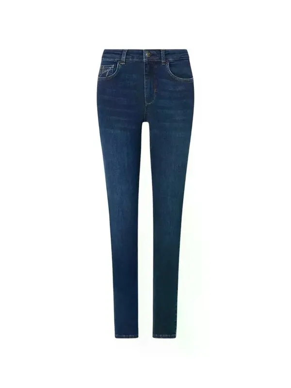Liu Jo Skinny Jeans With Appliqués - Blue