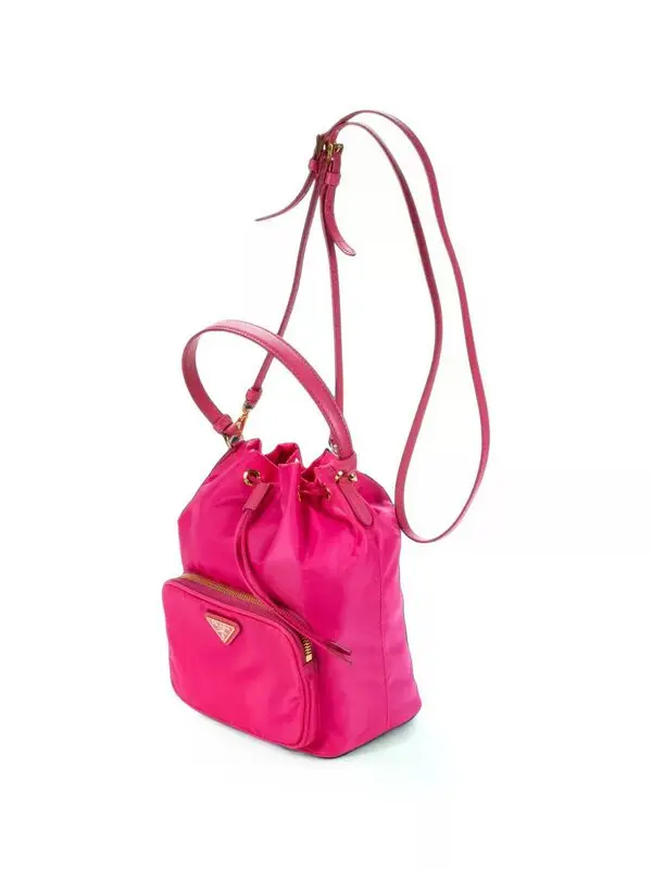 Prada Re-nylon Duet Bucket Bag - Pink