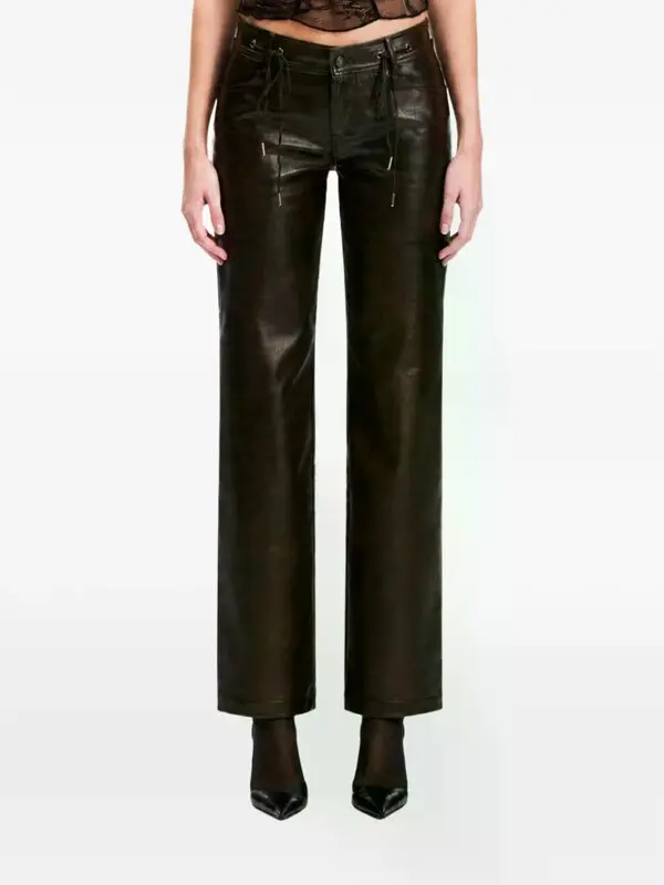 OW Kaya Straight-leg Trousers - Brown