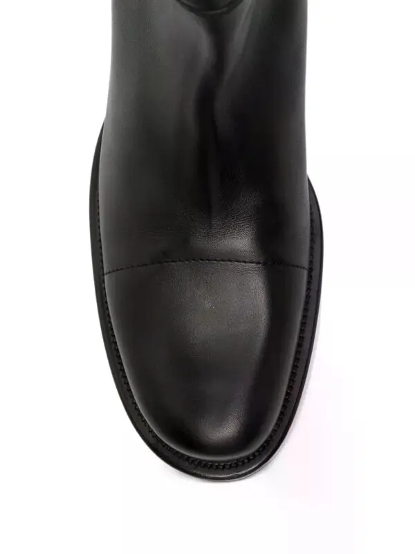Prada 1990s Almond-toe Knee-high Boots