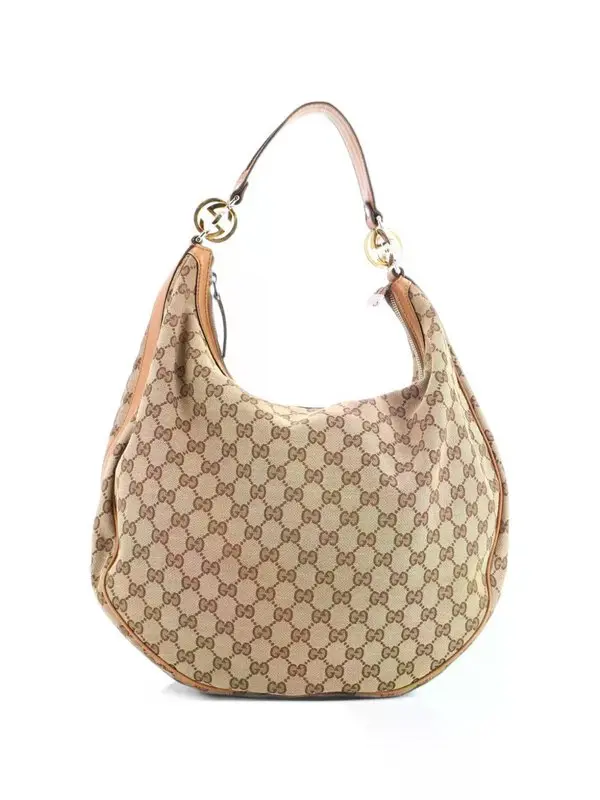 Gucci Twins Gg Canvas Large Hobo Bag