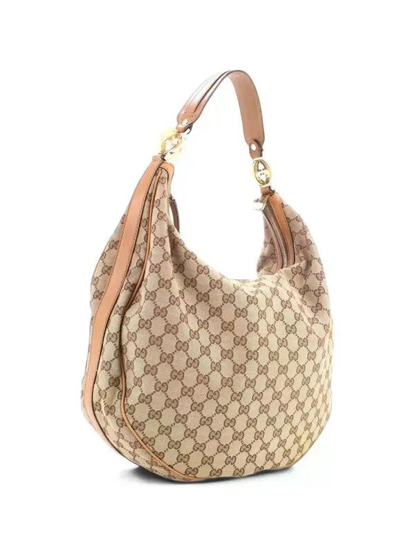 Gucci Twins Gg Canvas Large Hobo Bag