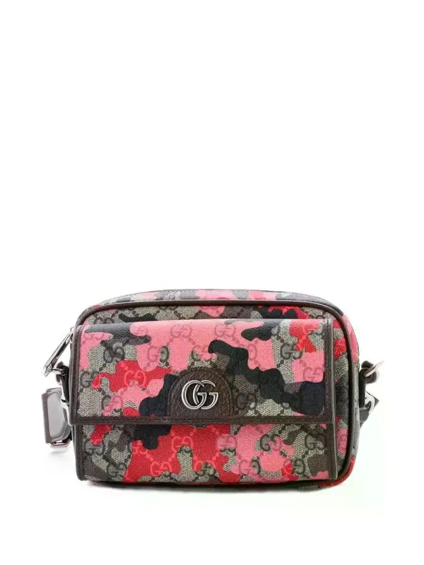 Gucci Gg Front Pocket Gg Camouflage Coated Canvas Mini Crossbody Bag